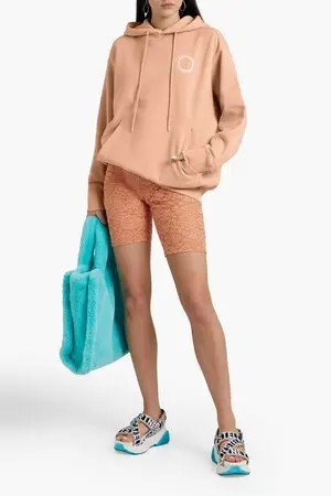 Stella McCartney Cotton-blend Corded Lace Shorts - Peach