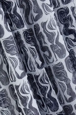 Kenzo Tiered Printed Crepon Dress