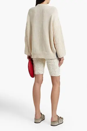 Stella McCartney Jacquard-knit Cotton And Linen-blend Sweater