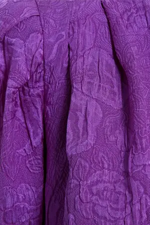 Stella McCartney One-sleeve Silk-cloqué Top