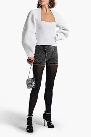 Alexander Wang Integral Shrug Ribbed-knit Sweater
