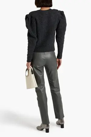 IRO PARIS Over Gathered Wool-blend Sweater