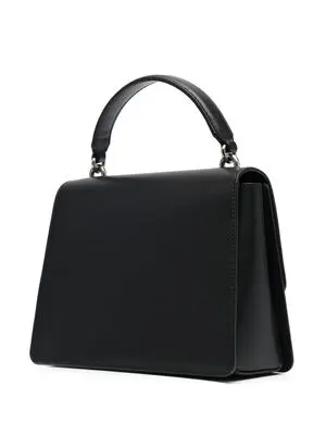 Pinko Love Birds Leather Tote Bag - Black