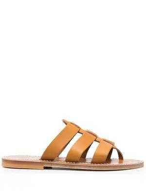 K.JACQUES Dolan Flat Sandals - Brown