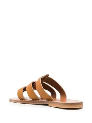 K.JACQUES Dolan Flat Sandals - Brown