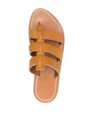 K.JACQUES Dolan Flat Sandals - Brown