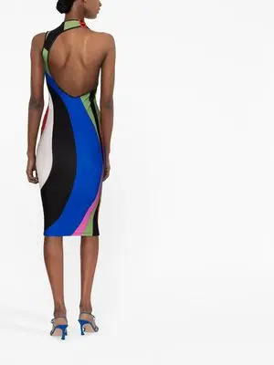 Emilio Pucci Marmo-print Sleeveless Dress