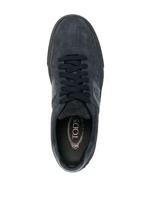TOD'S Logo-stamp Low-top Sneakers - Blue