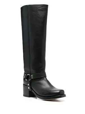 PAUL WARMER Ring-detail Long Boots