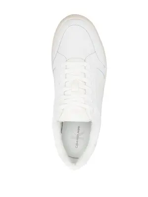 Calvin Klein Logo-print Leather Sneakers