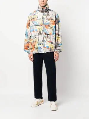 Moschino Graphic Print Hooded Jacket