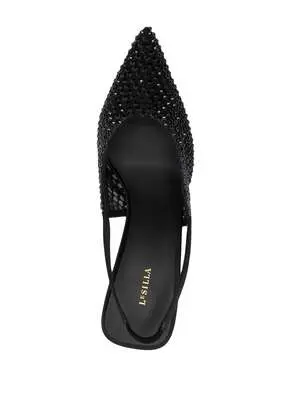 LE SILLA 100mm Gilda Slingback Pumps - Black