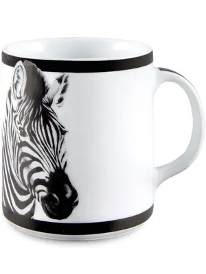 Dolce & Gabbana Zebra-print Porcelain Mug - White