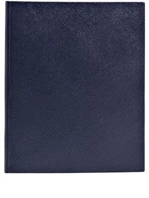 Smythson Textured Cover Notebook - Blue