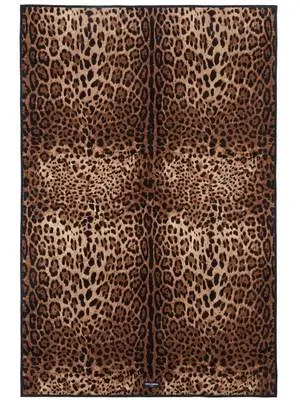 Dolce & Gabbana Leopard-print Terry Cotton Bath Towel