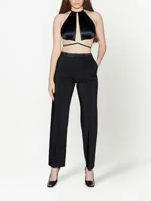 FLEUR DU MAL Crystal Cut-out Trousers