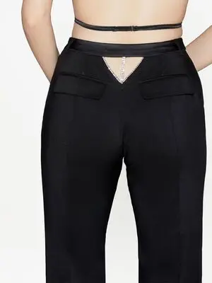 FLEUR DU MAL Crystal Cut-out Trousers