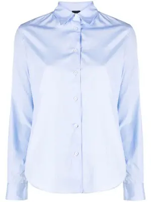 Aspesi Long-sleeved Button-up Shirt - Blue
