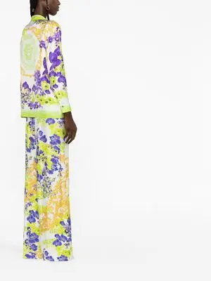 Versace Baroque-print Trousers - White