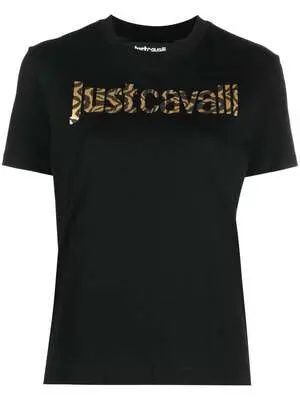 Just Cavalli Logo-print T-shirt - Blue