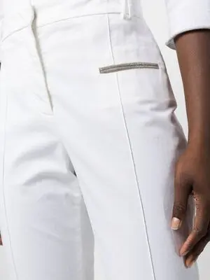 Fabiana Filippi Straight-leg Trousers - White