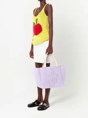 JW Anderson Logo-patch Canvas Tote Bag