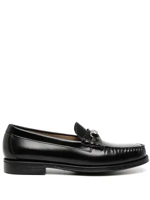G.H.BASS Lincoln Heritage Horse Leather Loafers - Black