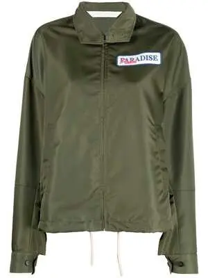 Palm Angels Embroidered-logo Zip-up Jacket