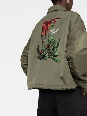 Palm Angels Embroidered-logo Zip-up Jacket