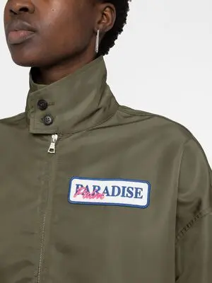 Palm Angels Embroidered-logo Zip-up Jacket