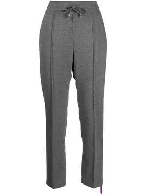 MADISON MAISON Laminated-band Knit Pants - Grey