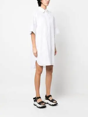 Karl Lagerfeld Broderie Anglaise Mini Shirtdress - White