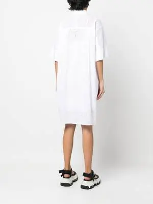 Karl Lagerfeld Broderie Anglaise Mini Shirtdress - White