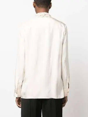 JIL SANDER Ruffle-trim Blouse - Neutrals