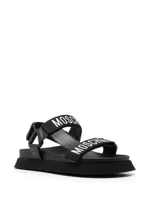 Moschino Jacquard-logo Strap Sandals