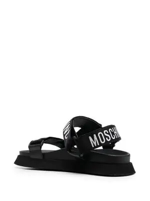 Moschino Jacquard-logo Strap Sandals