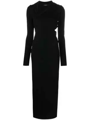 Versace Cut-out Hooded Maxi Dress