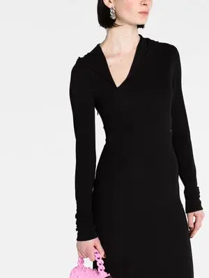 Versace Cut-out Hooded Maxi Dress