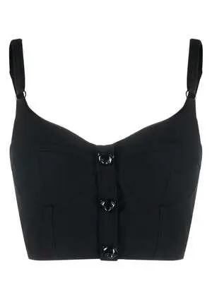 Moschino Teddy Bear-button Bustier Top