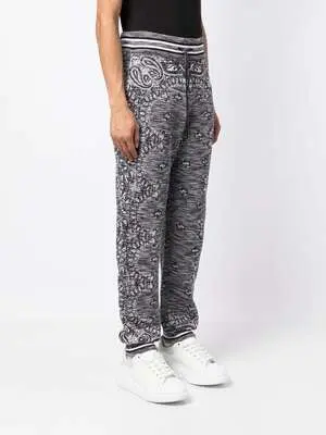 Amiri Bandana Knit Cotton Track Pants