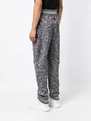 Amiri Bandana Knit Cotton Track Pants