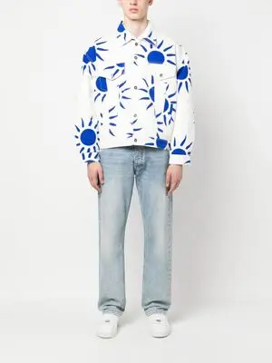 LIBERAL YOUTH MINISTRY Sun-print Denim Jacket