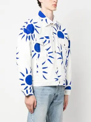 LIBERAL YOUTH MINISTRY Sun-print Denim Jacket