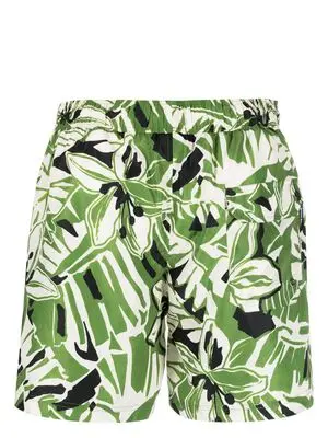 Palm Angels Floral-print Drawstring Swim Shorts