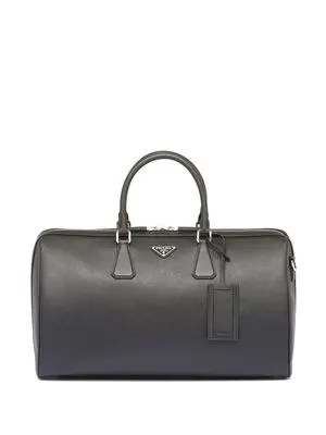 Prada Saffiano Leather Travel Bag - Black
