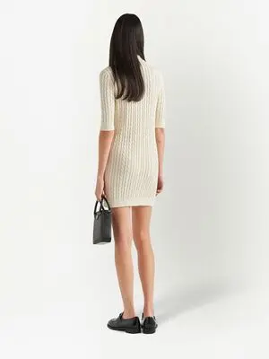 comfort knitted dress The Vow Cable Knit Sweater Dress Ivory / M main image 1