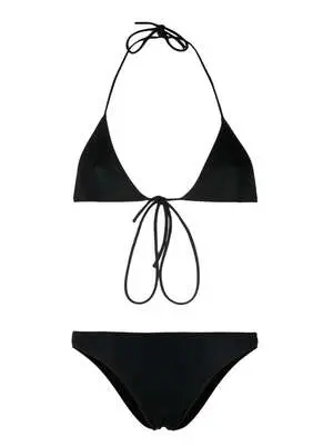 LIDO Ribbed-knit Bikini - Black