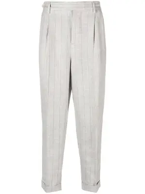 Brunello Cucinelli Cropped Tailored Trousers - Grey