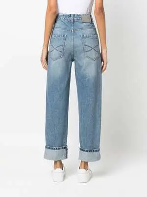 Brunello Cucinelli High-rise Straight-leg Jeans