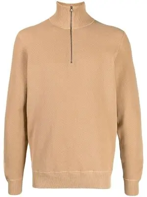 Pringle Of Scotland Half-zip Cotton Jumper